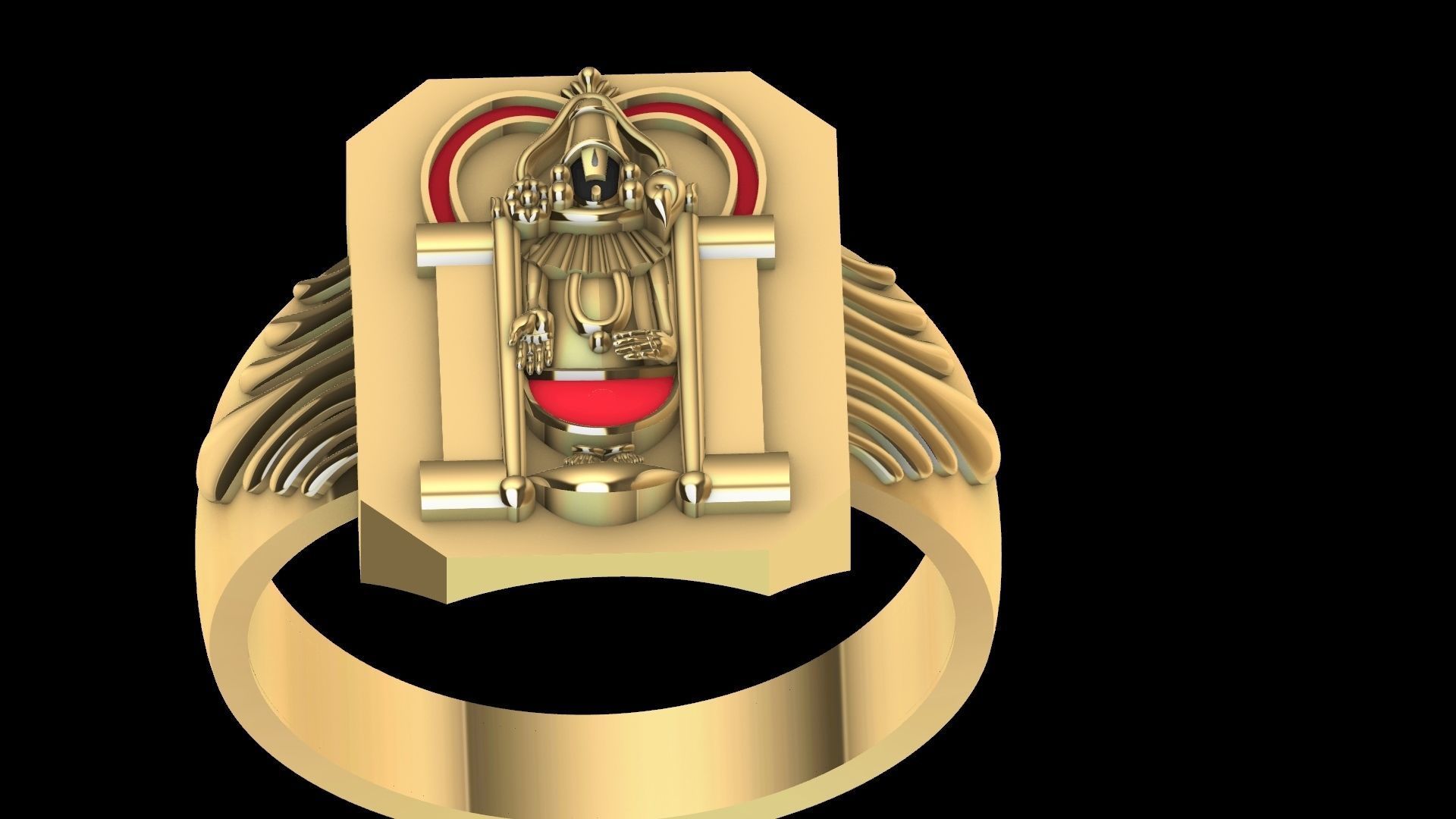 Balaji Ring 3D model 3D printable | CGTrader