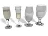 Glassware set of wine glasses 3D model | CGTrader