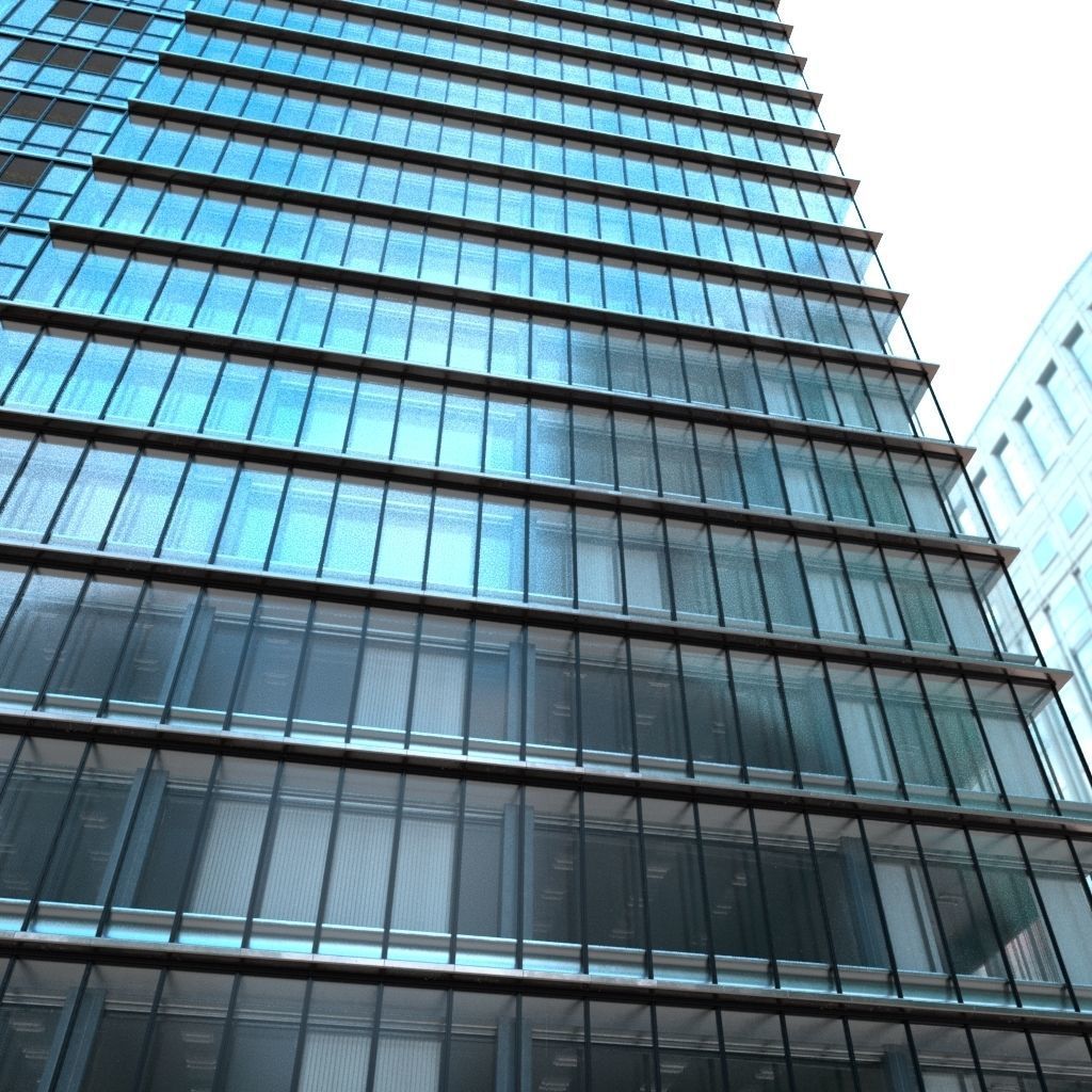 high quality city building modern exterior metal 3D model | CGTrader