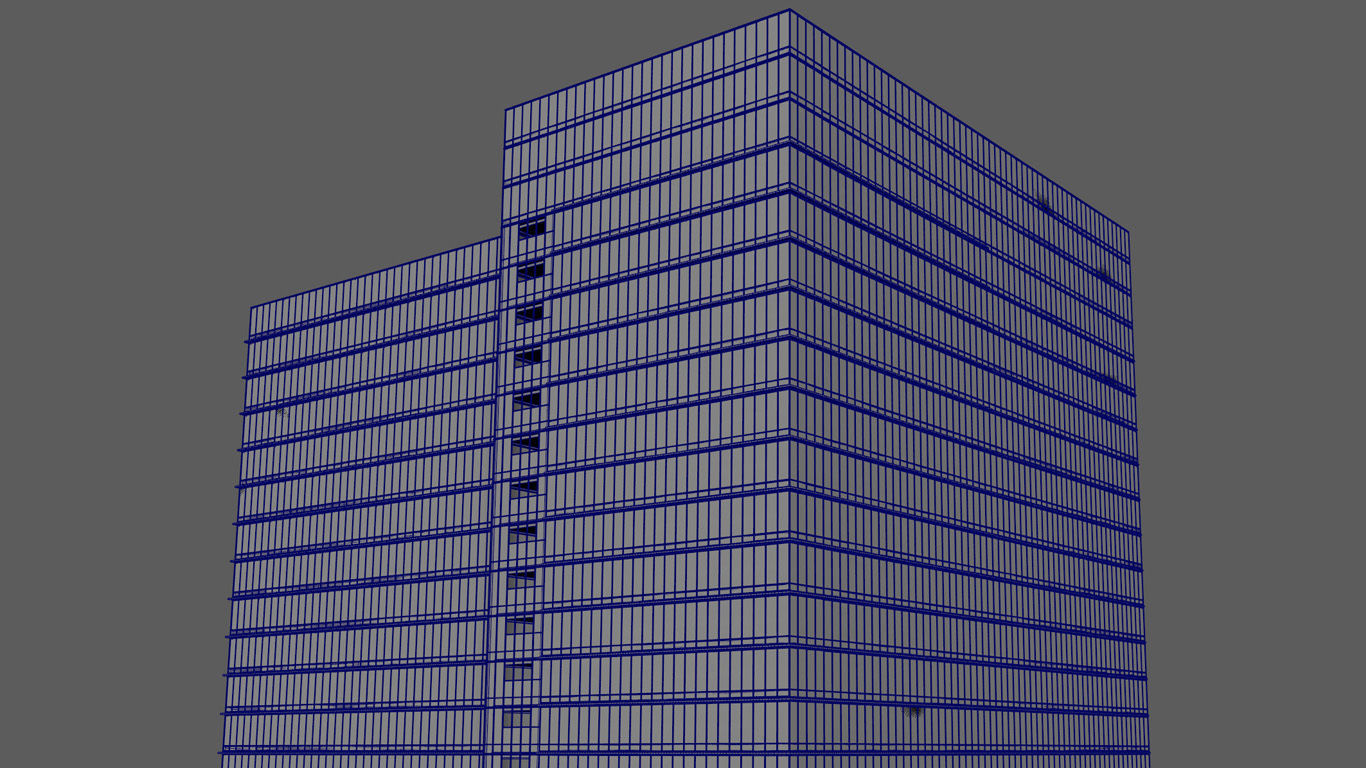 high quality city building modern exterior metal 3D model | CGTrader