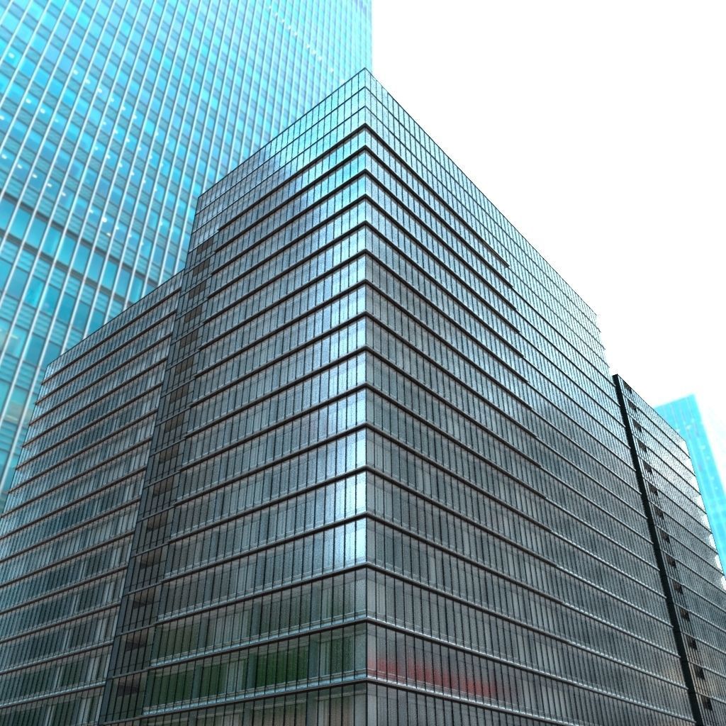 high quality city building modern exterior metal 3D model | CGTrader