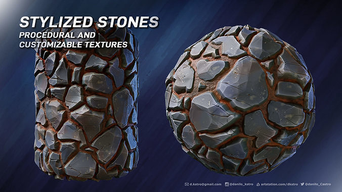 Stylized Stones and Customizable - Procedural Texture Texture | CGTrader