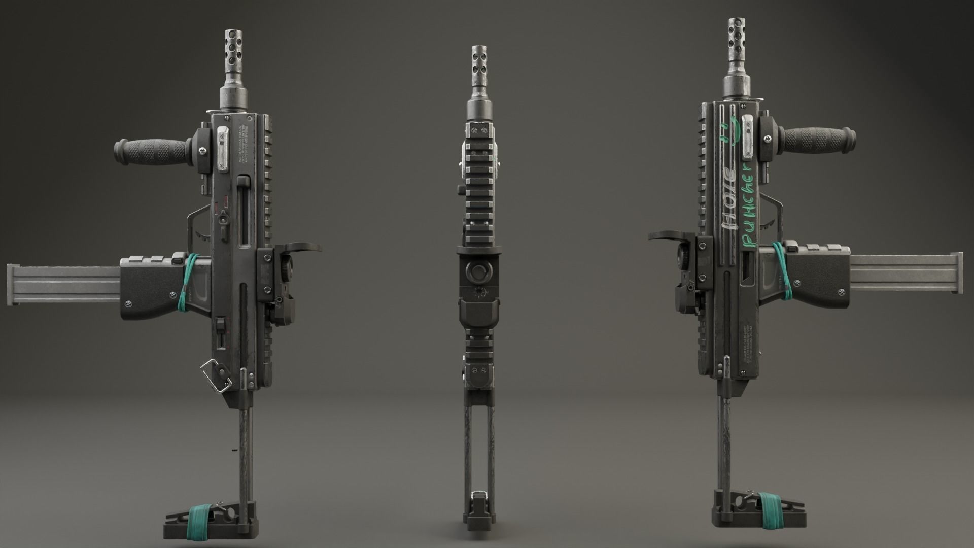 3D model MICRO UZI VR / AR / low-poly | CGTrader