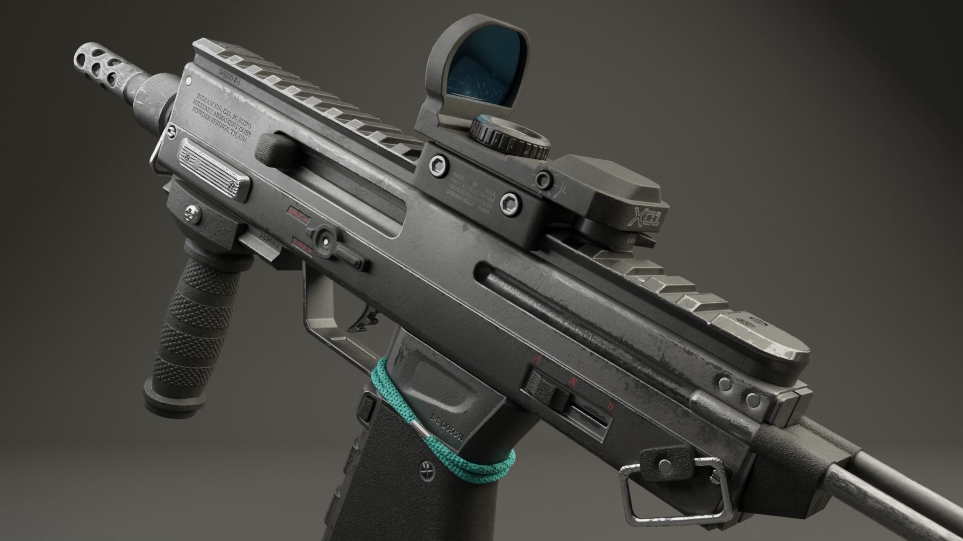 3D model MICRO UZI VR / AR / low-poly | CGTrader