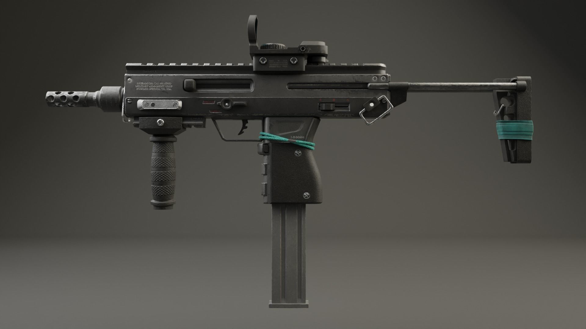 3D model MICRO UZI VR / AR / low-poly | CGTrader