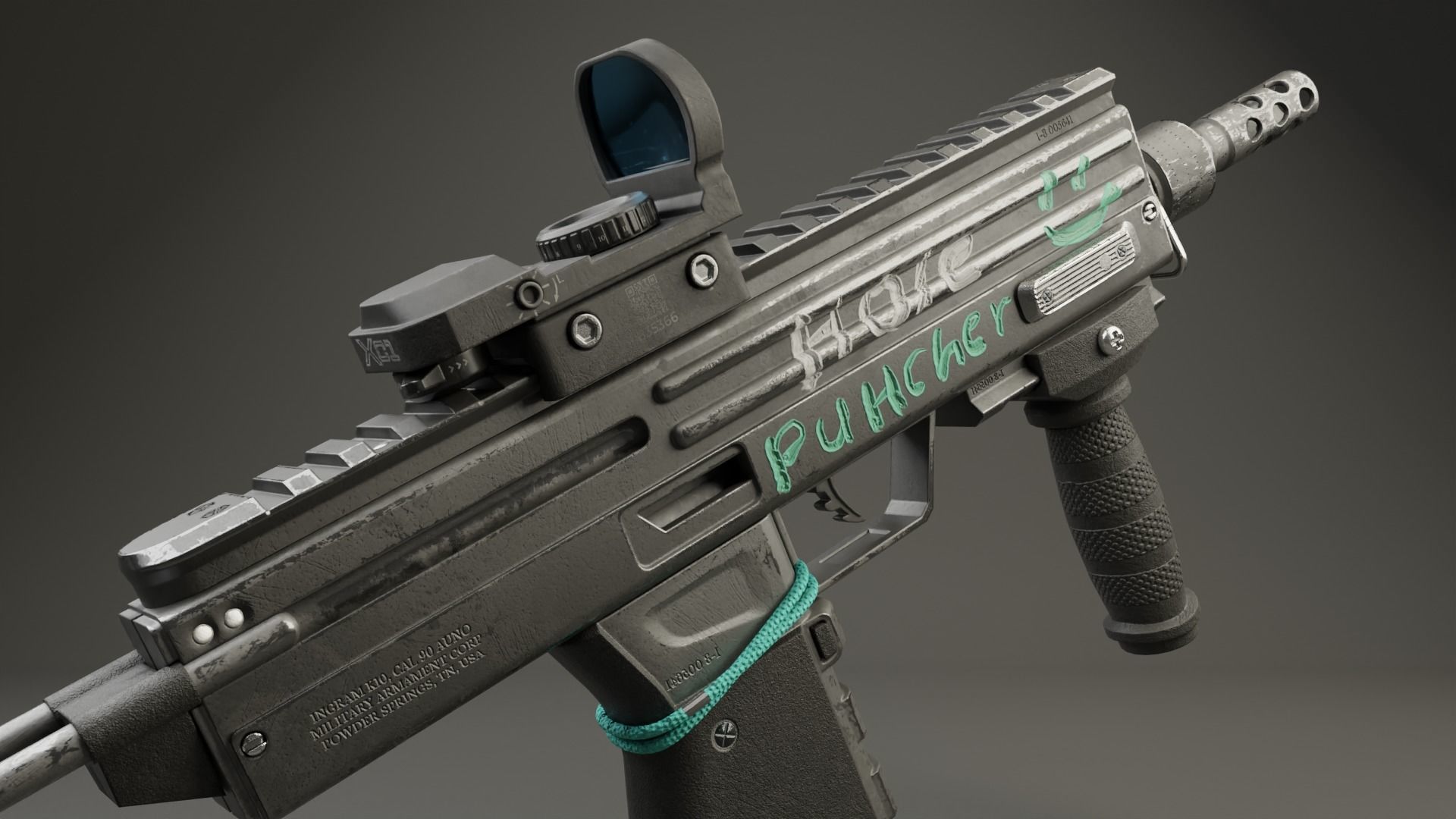 3D model MICRO UZI VR / AR / low-poly | CGTrader