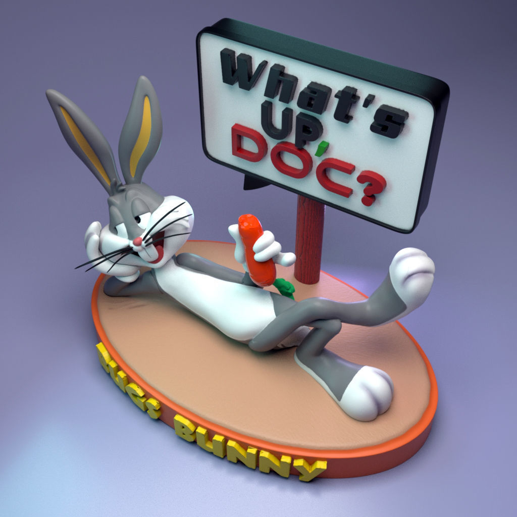 Bugs Bunny 3D model 3D printable | CGTrader