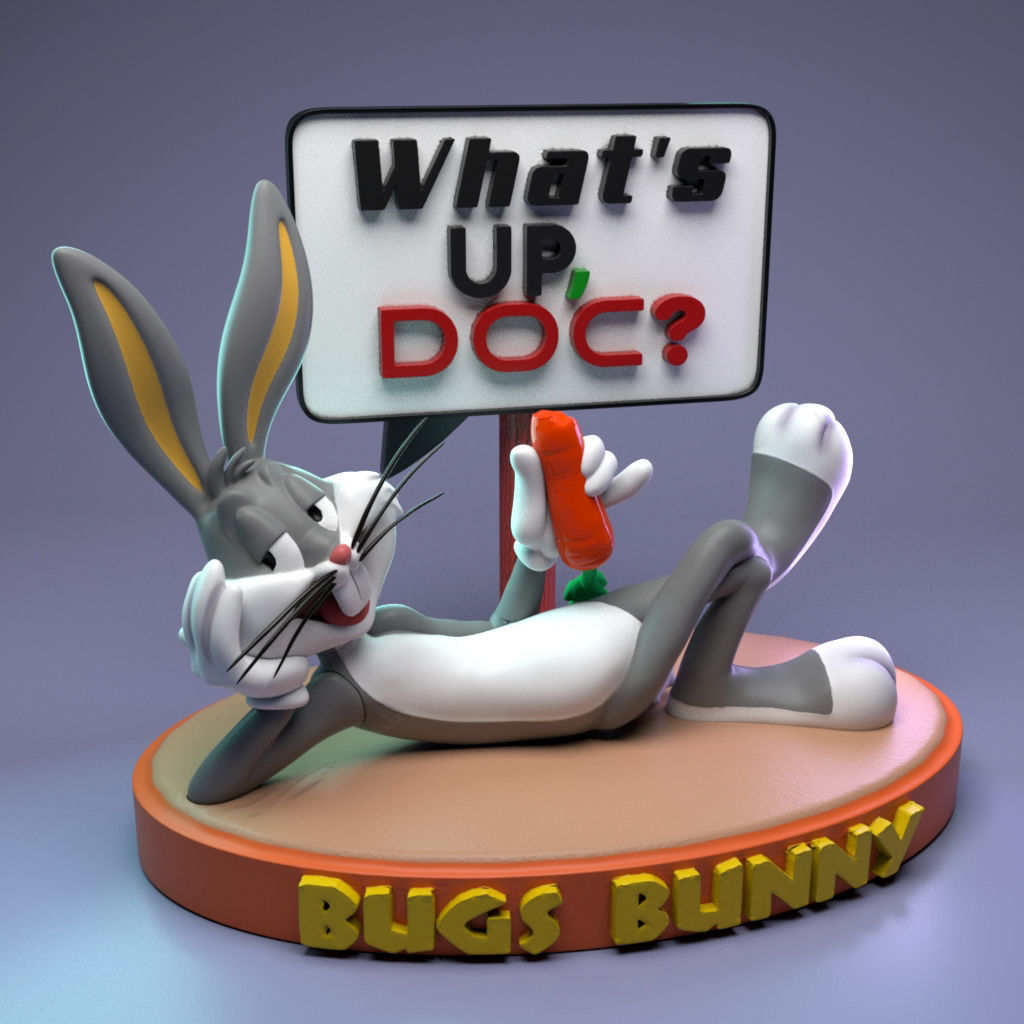 Bugs Bunny 3D model 3D printable | CGTrader