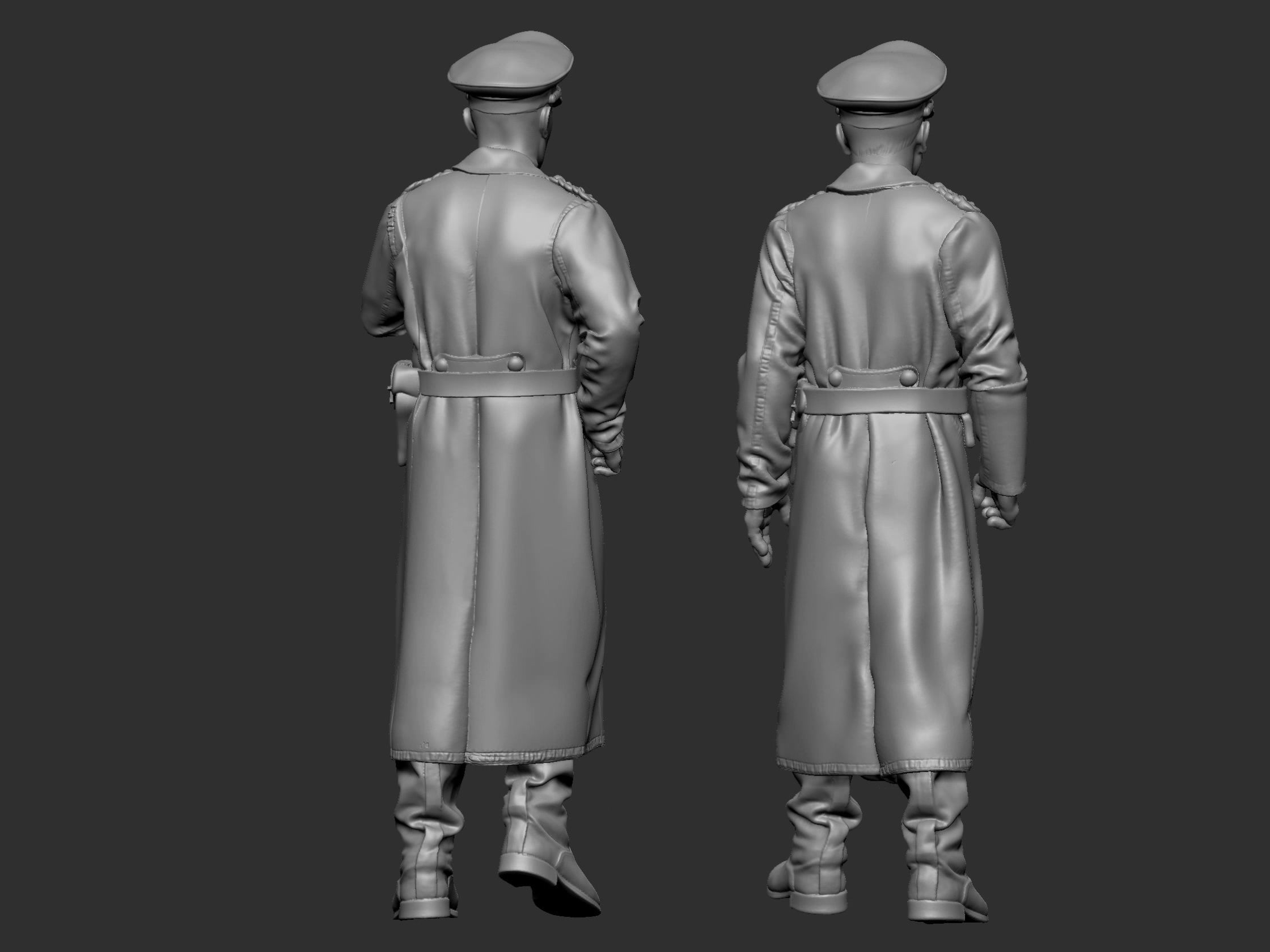 German Officers 3D model 3D printable | CGTrader