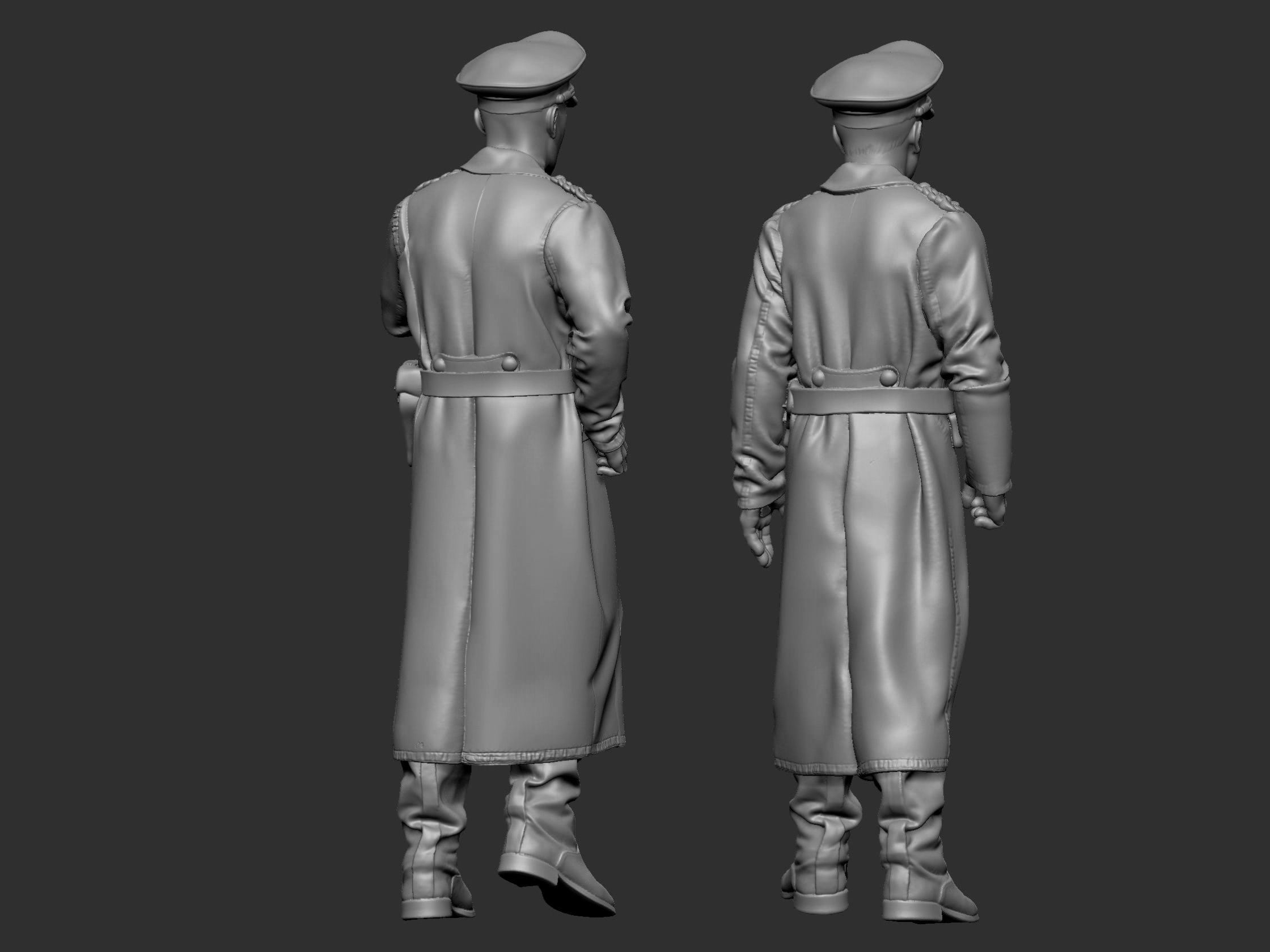 German Officers 3D model 3D printable | CGTrader