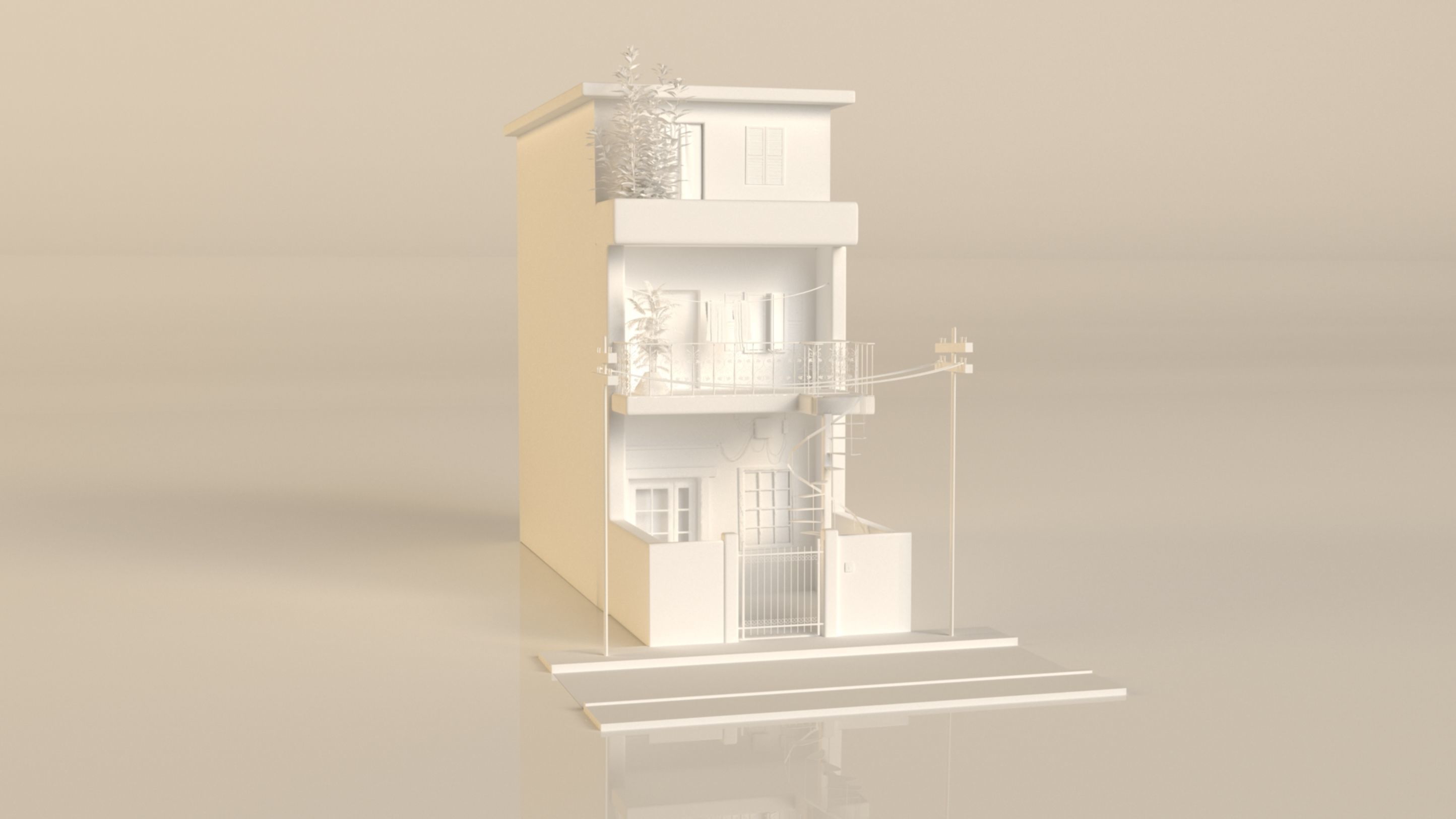 3d house-apartment model house 3D model | CGTrader
