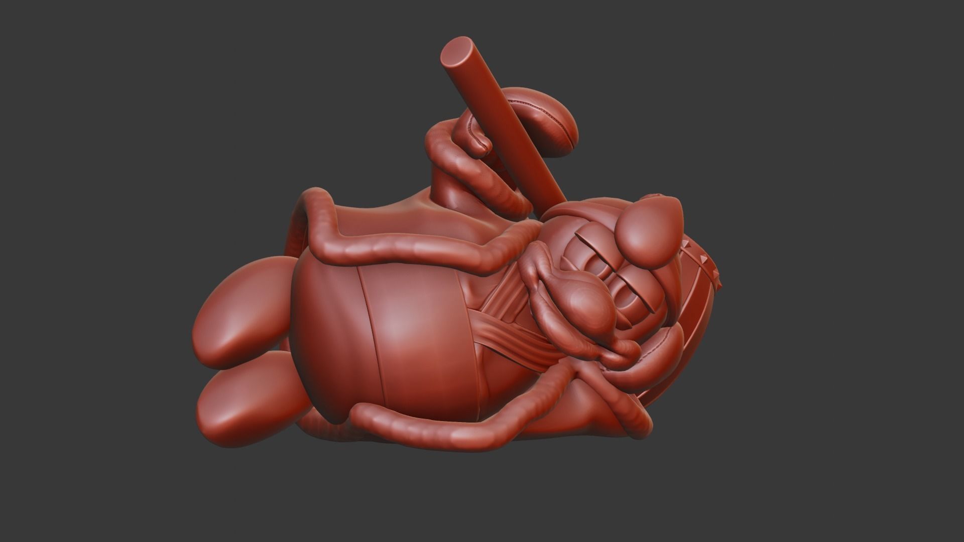 King Dedede Lounging 3D model 3D printable | CGTrader