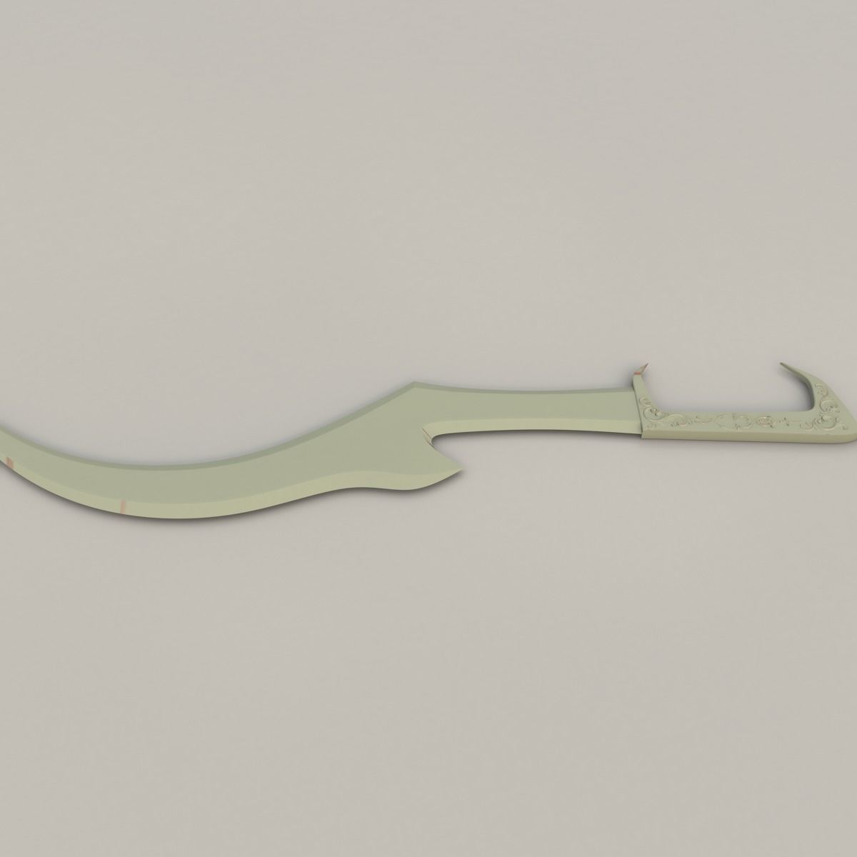 Ancient Greek Sickle Sword 3D model 3D printable | CGTrader
