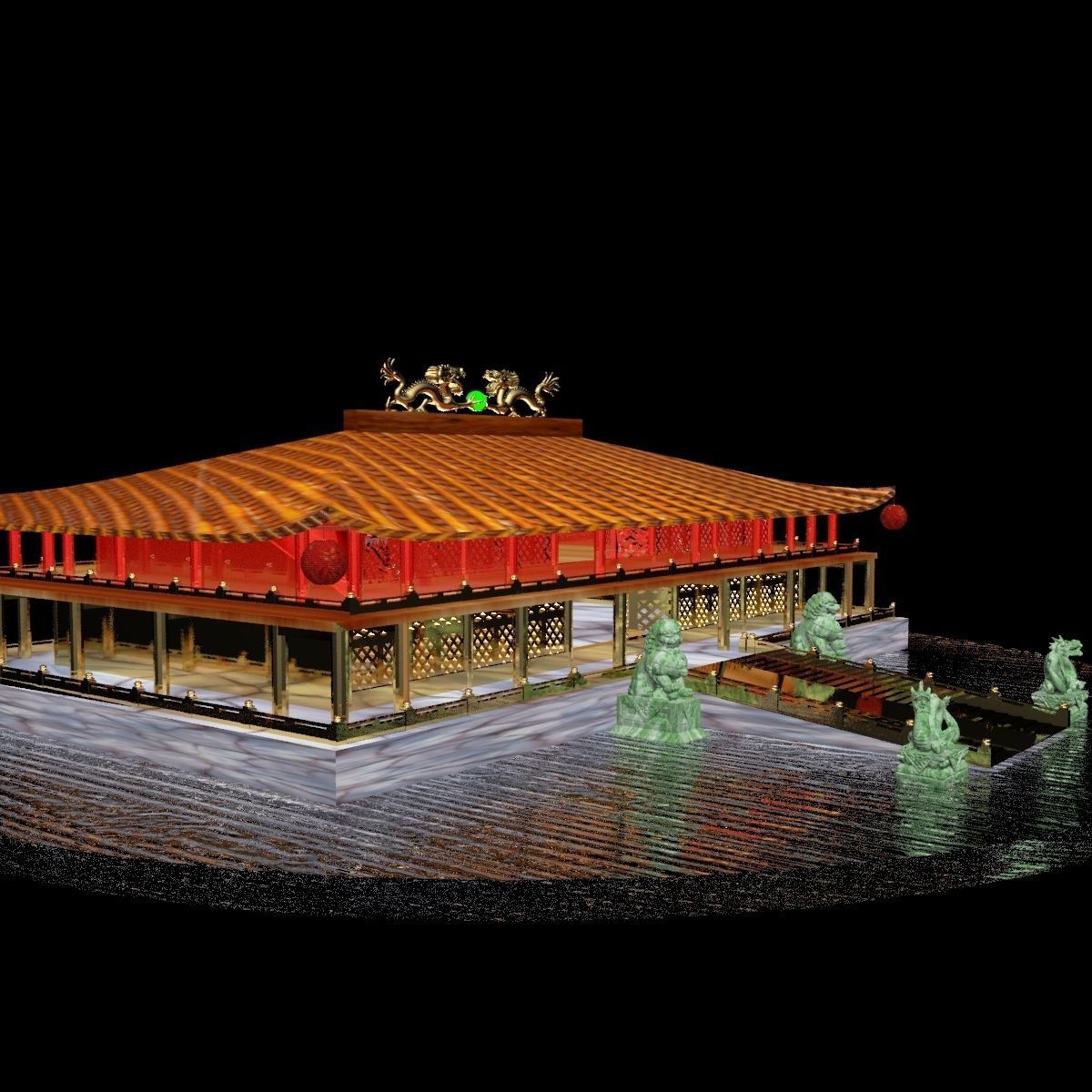 Chinese Beijing ancient building 3D model | CGTrader