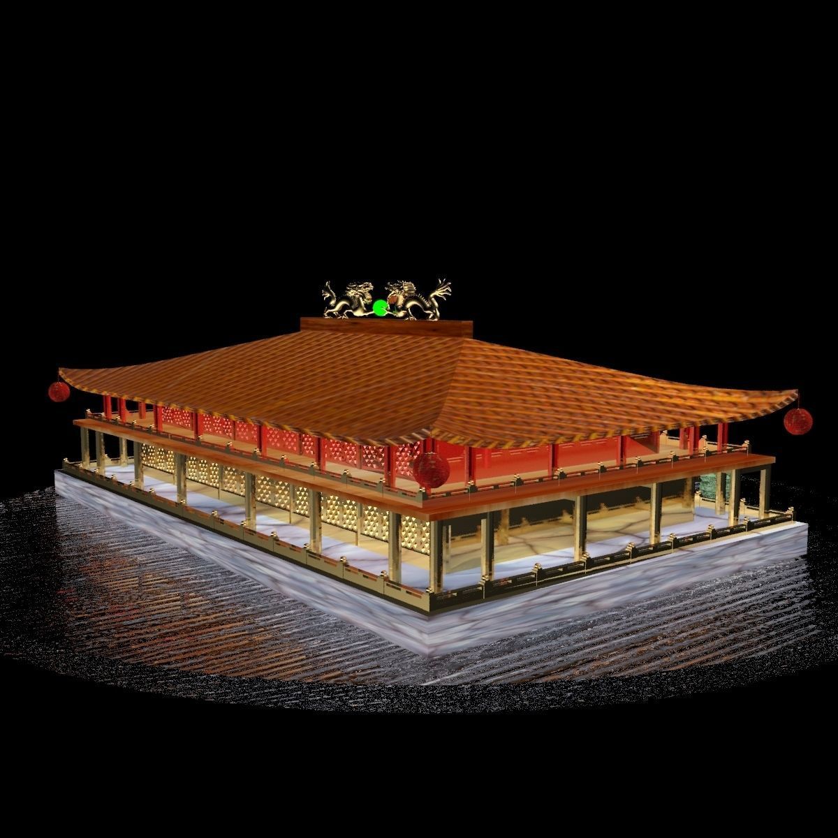 Chinese Beijing ancient building 3D model | CGTrader