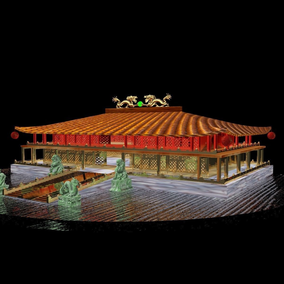 Chinese Beijing ancient building 3D model | CGTrader