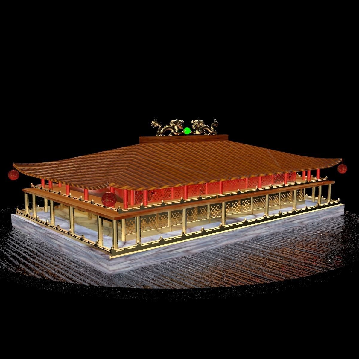 Chinese Beijing ancient building 3D model | CGTrader
