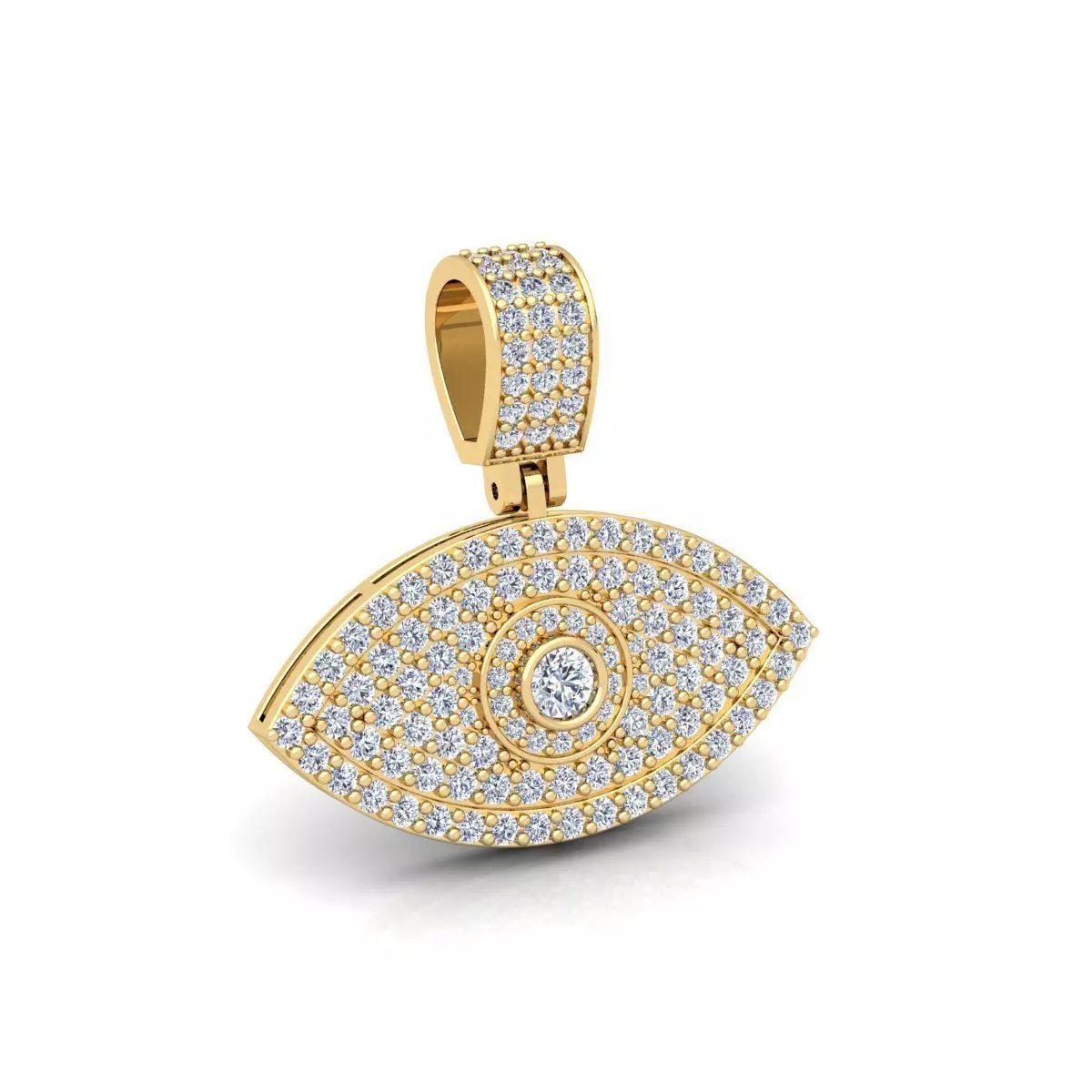 Eye Custom Pendent 3d Model and Render Detail 3D model 3D printable ...