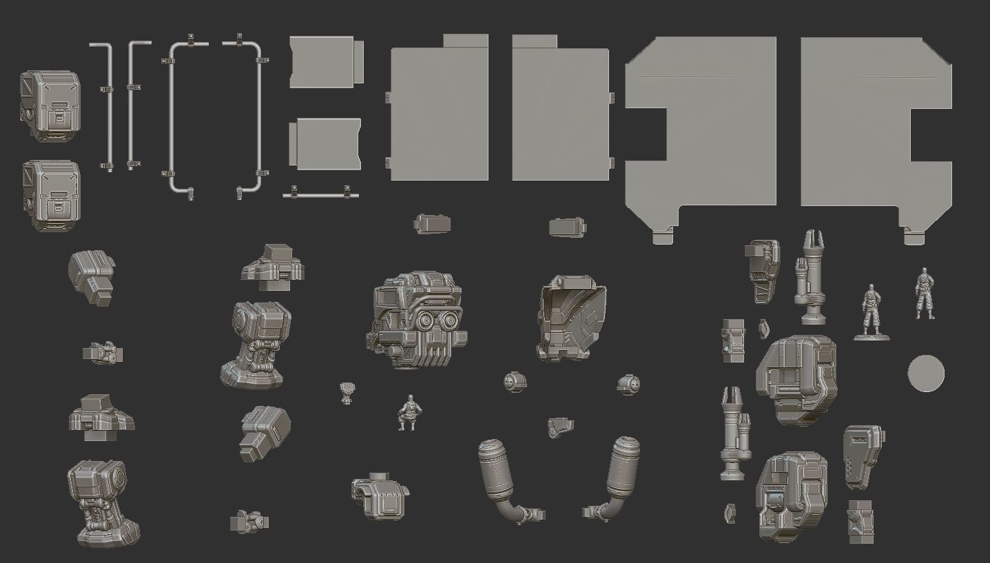 Starcraft 2 Goliath - 3D Print Statue 3D model 3D printable | CGTrader