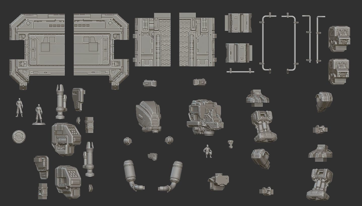 Starcraft 2 Goliath - 3D Print Statue 3D model 3D printable | CGTrader
