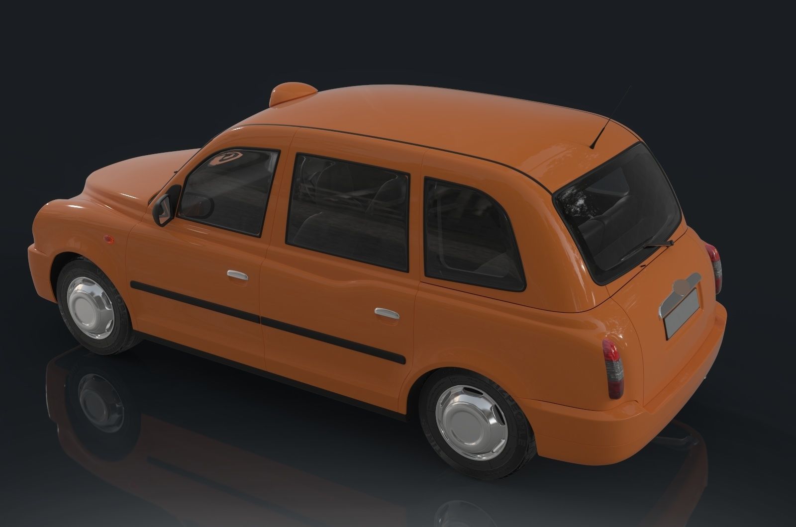 London street taxi 3D model | CGTrader