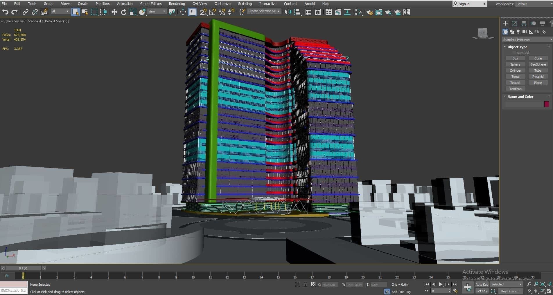 Residential Tower 3D model | CGTrader