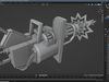 3D model Stylized minigun VR / AR / low-poly | CGTrader