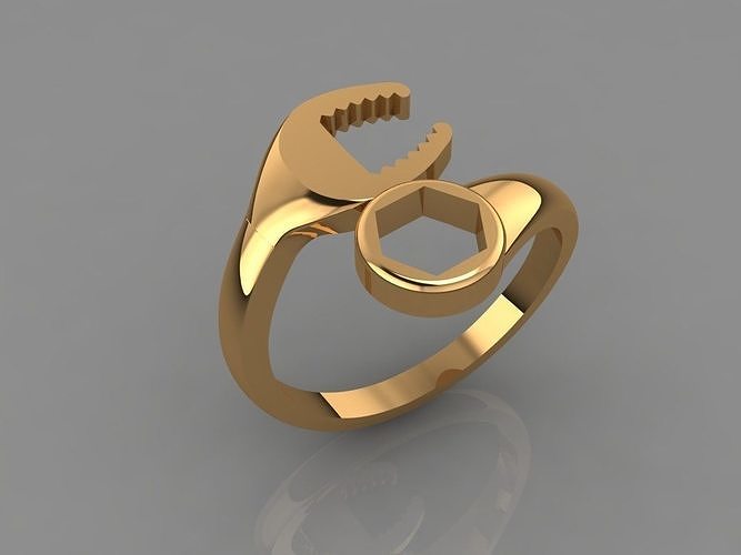 Mechanic Ring 3D model 3D printable | CGTrader