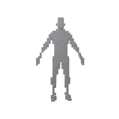 3D model Voxel Man v1 001 VR / AR / low-poly | CGTrader