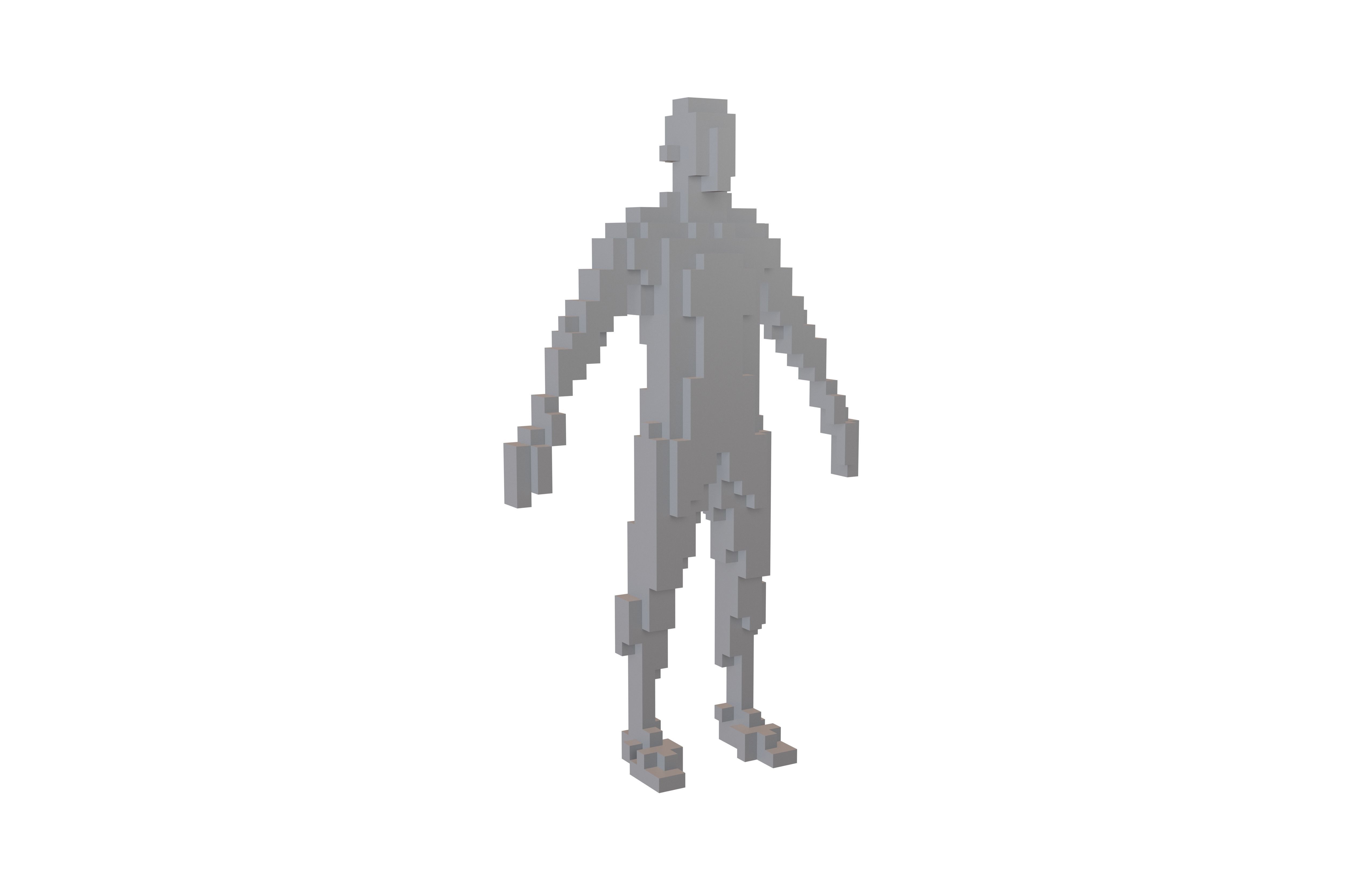 3D model Voxel Man v1 001 VR / AR / low-poly | CGTrader