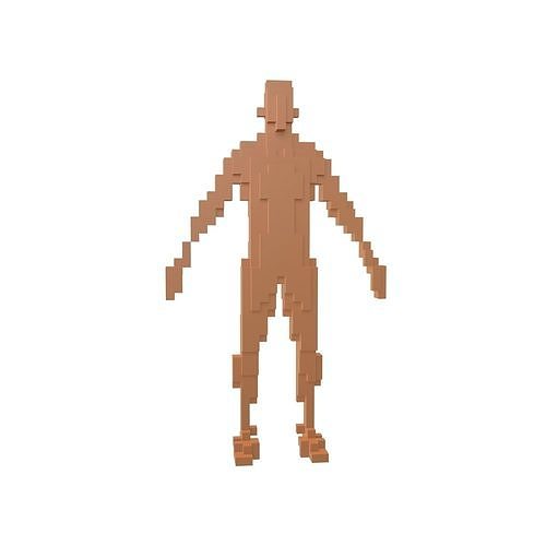 3D model Voxel Man v1 006 VR / AR / low-poly | CGTrader