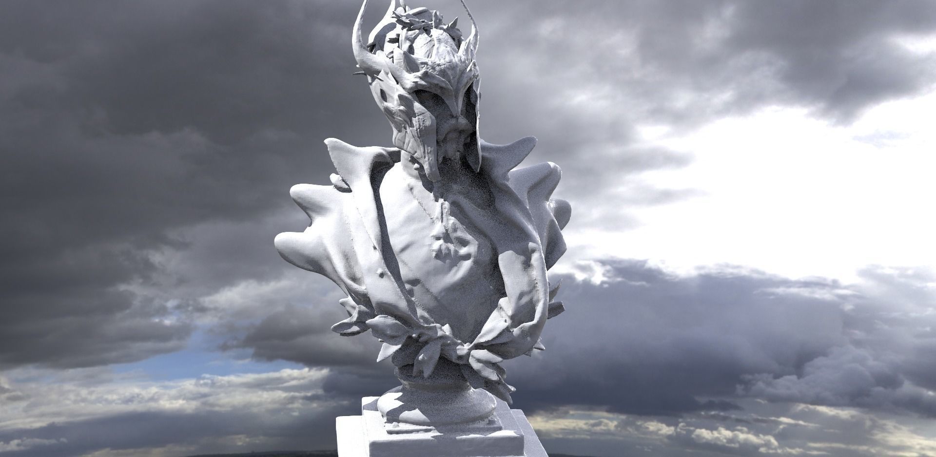 Vampire general Bust 4 3D model | CGTrader