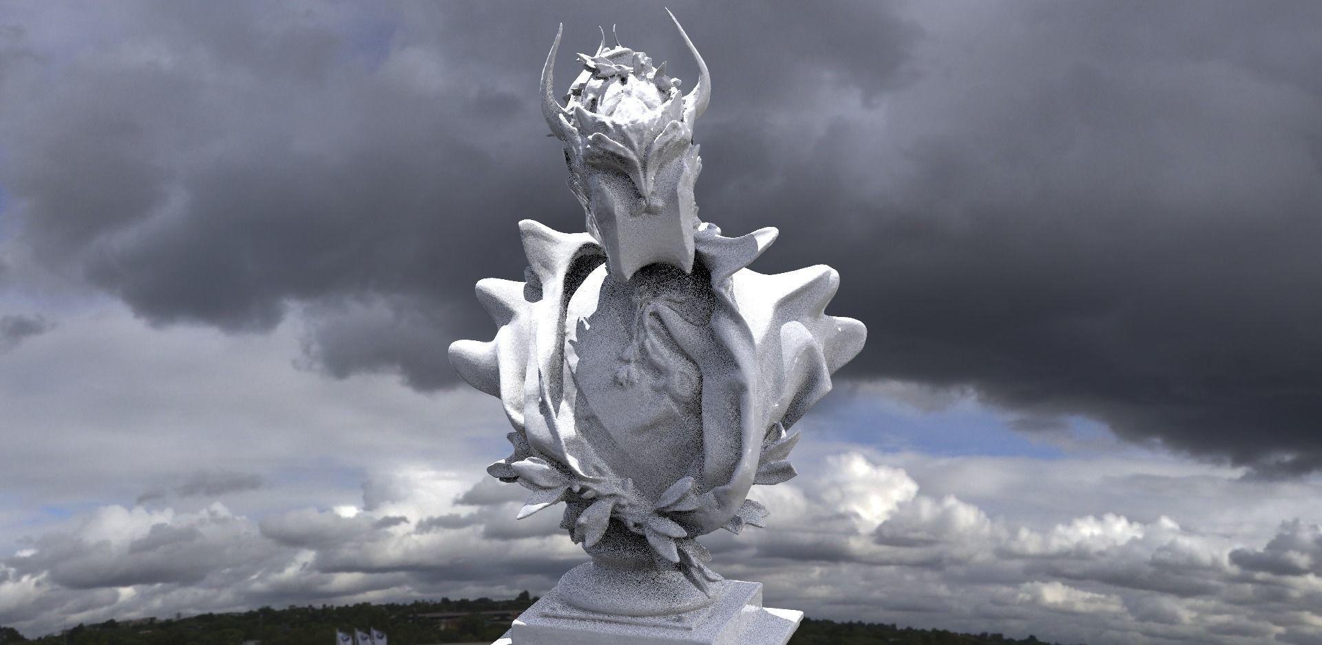 Faceless General Bust Abstract 3D model | CGTrader