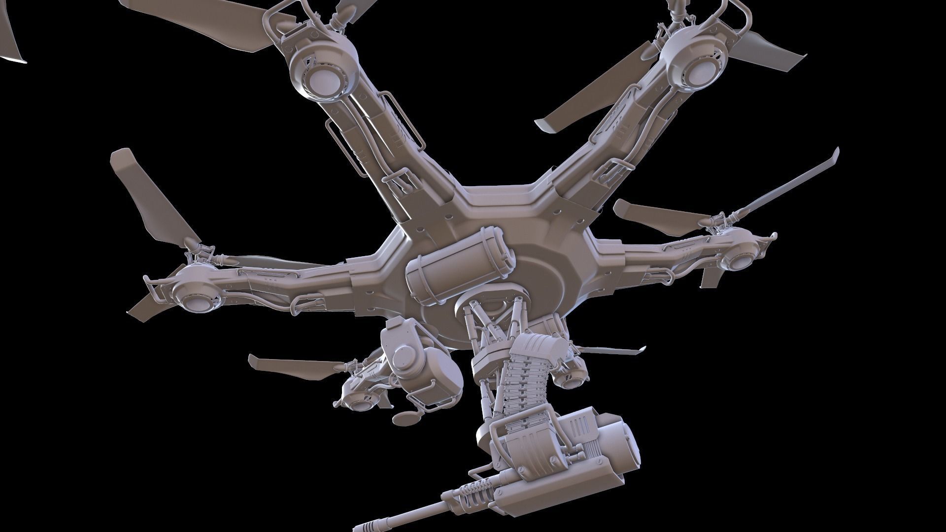 Drone Kitbash3d 3D model | CGTrader