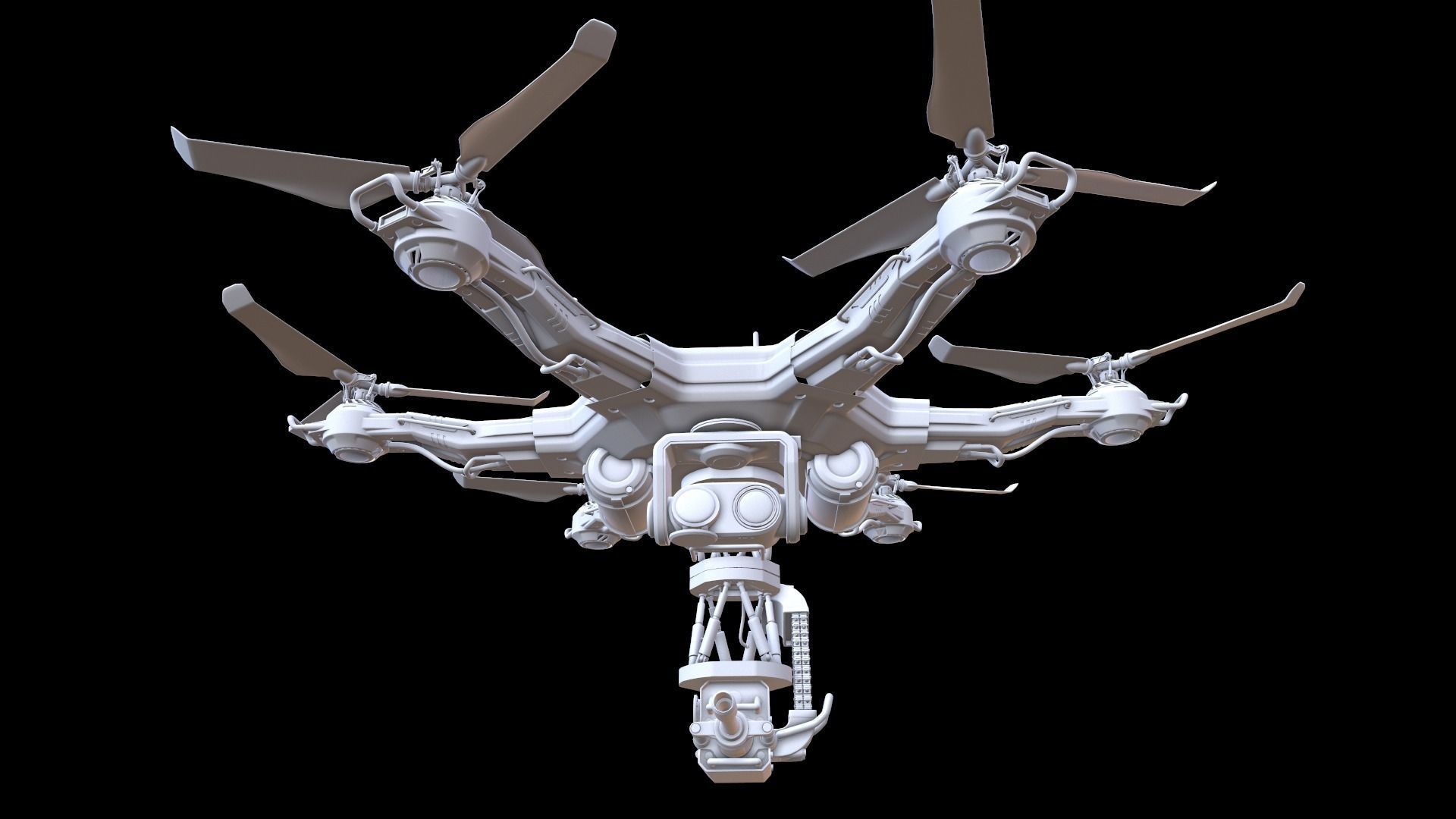 Drone Kitbash3d 3D model | CGTrader