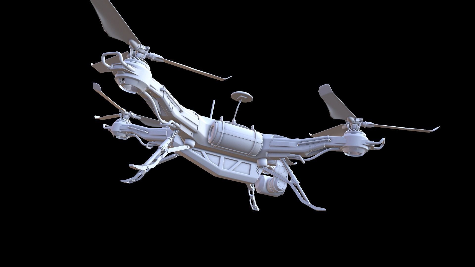 Drone Kitbash3d 3D model | CGTrader