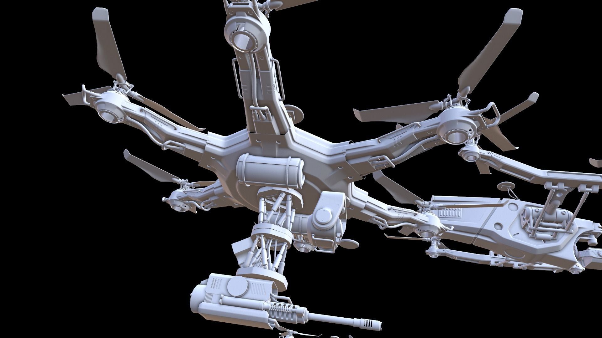 Drone Kitbash3d 3D model | CGTrader