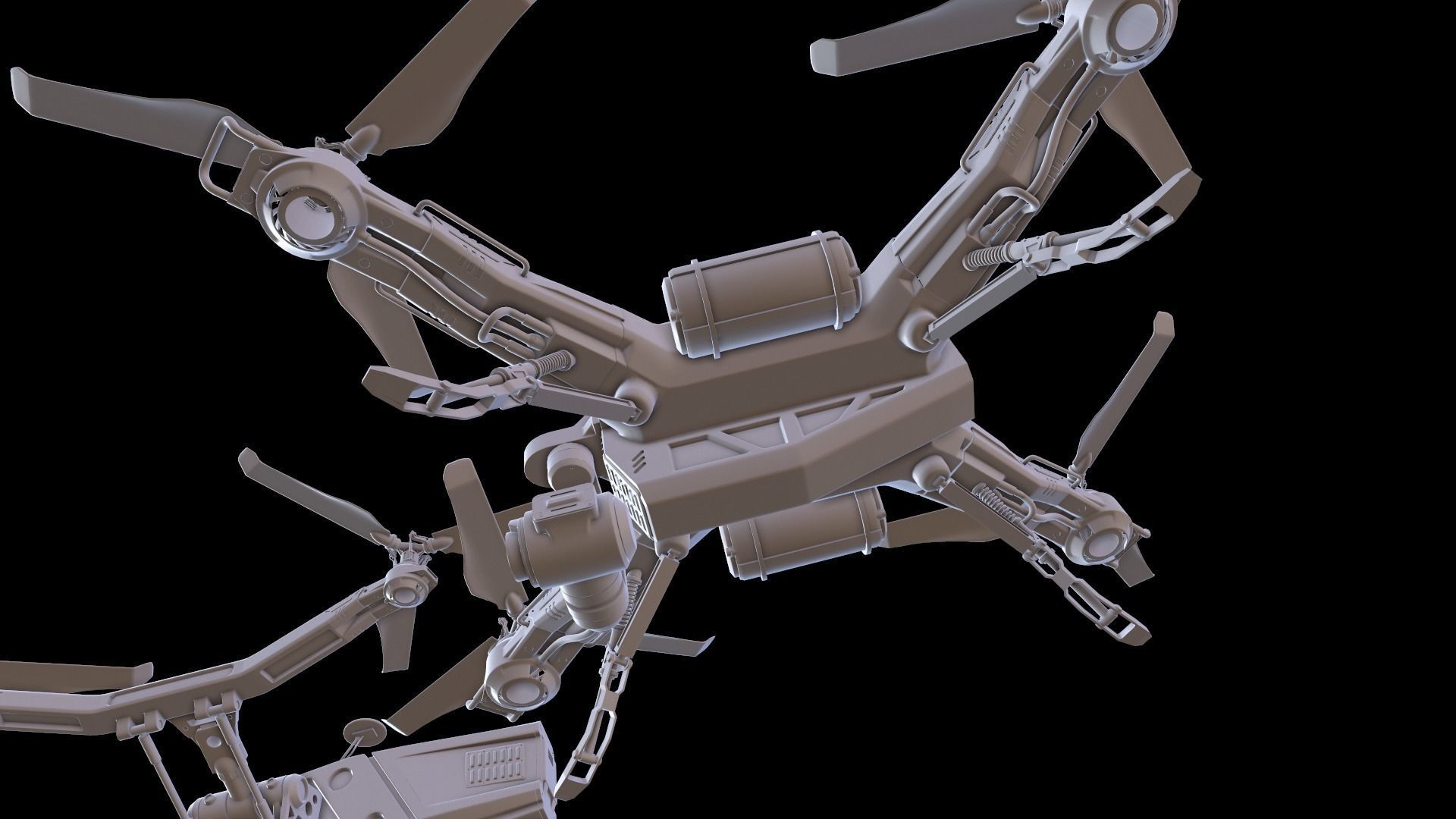 Drone Kitbash3d 3D model | CGTrader