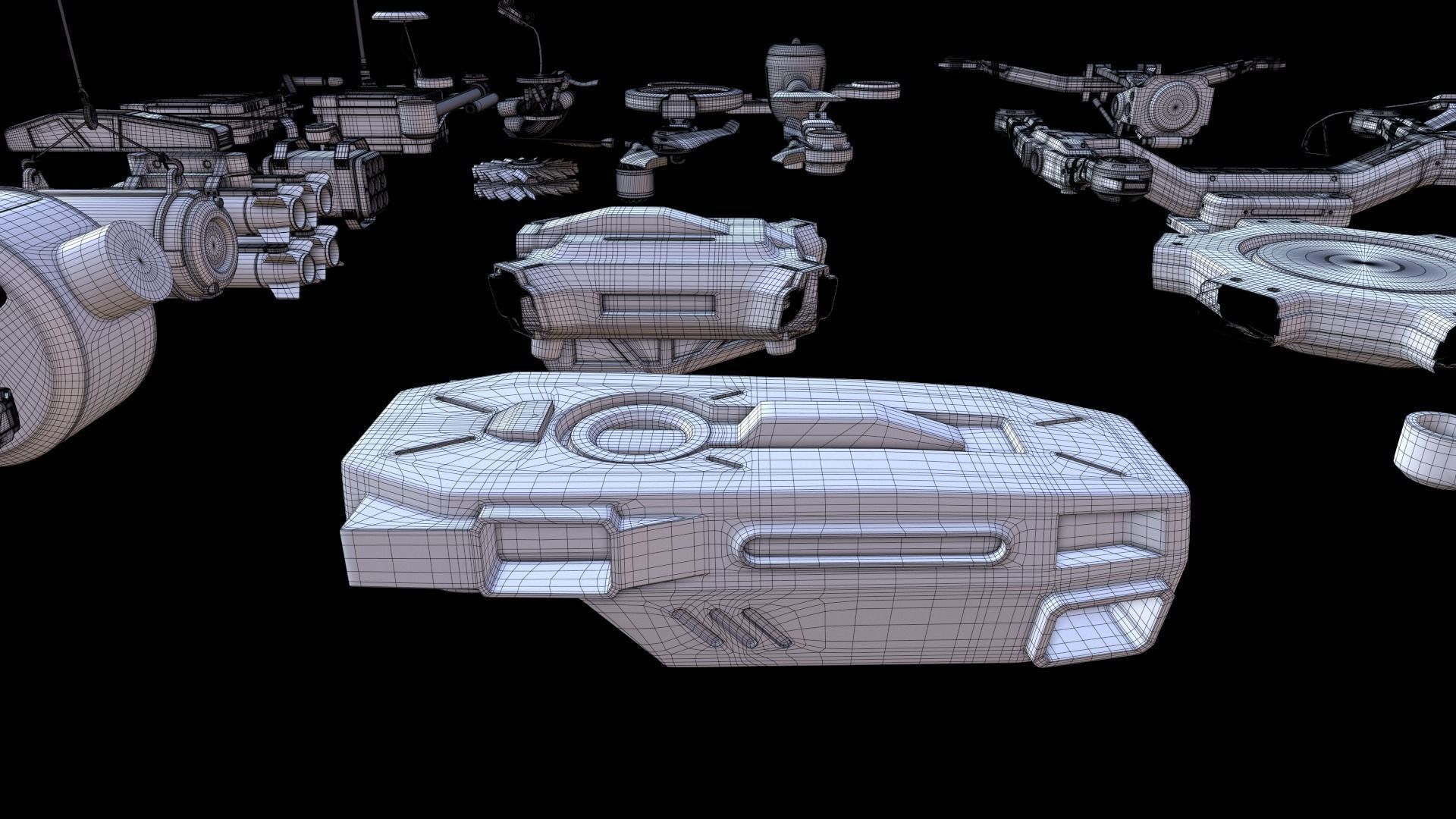 Drone Kitbash3d 3D model | CGTrader