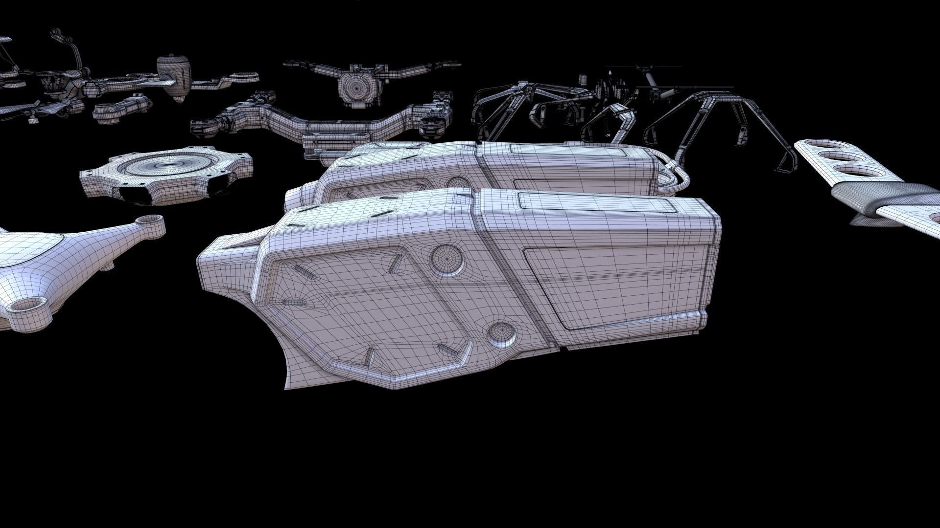 Drone Kitbash3d 3D model | CGTrader