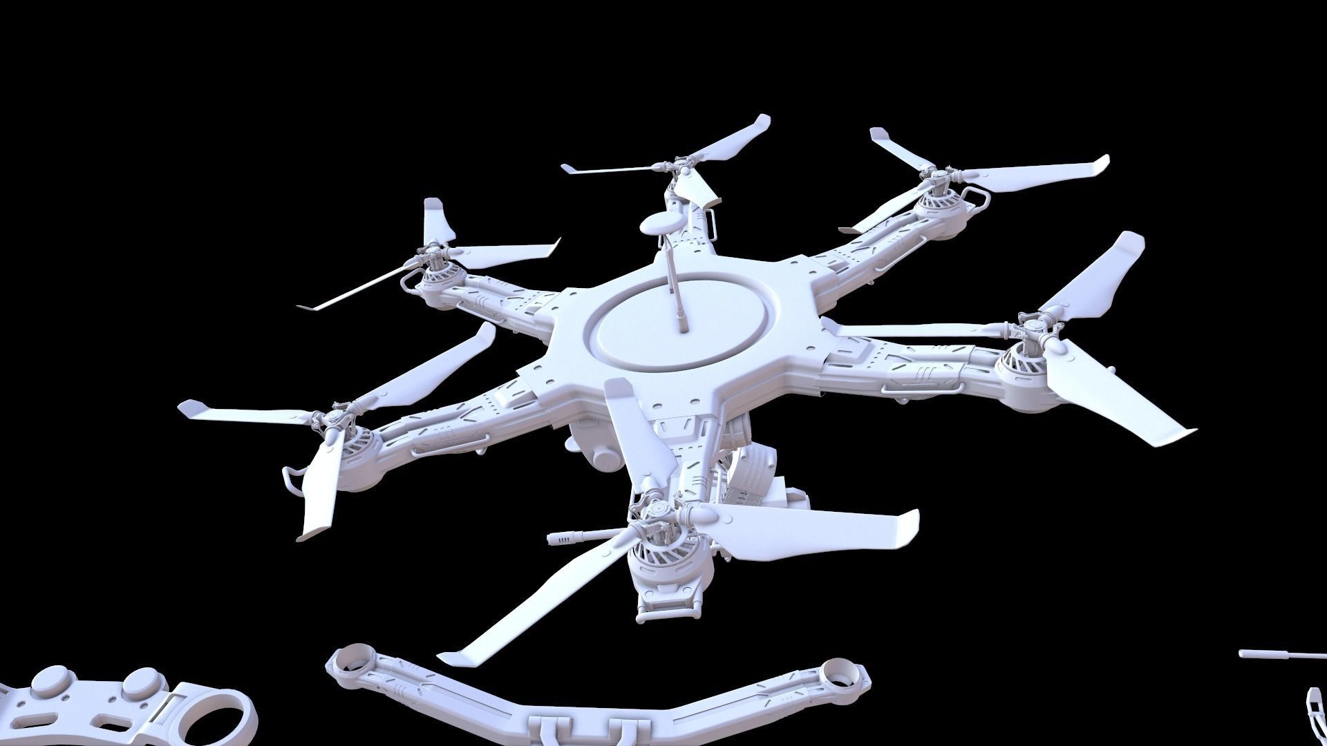 Drone Kitbash3d 3D model | CGTrader