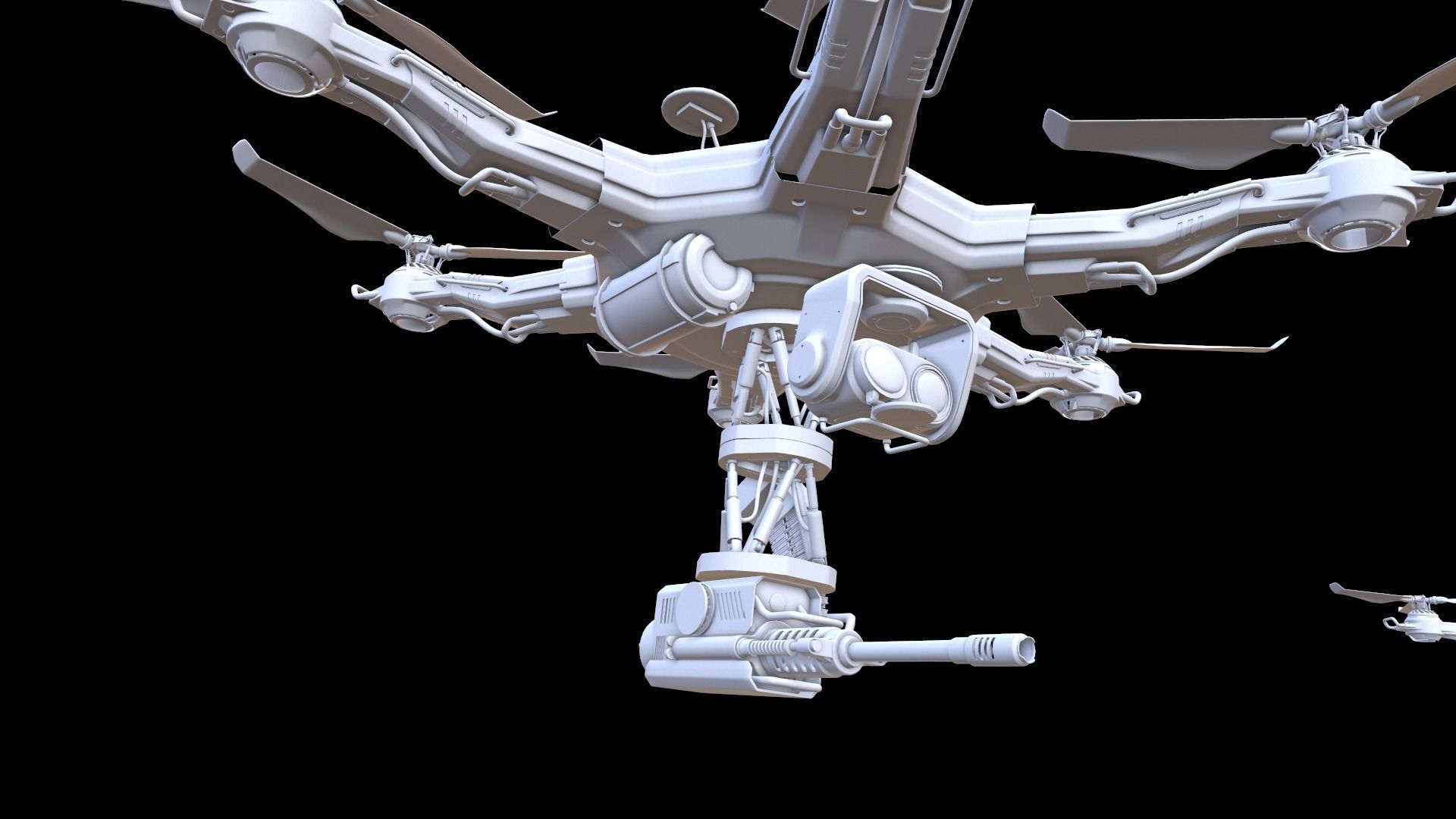 Drone Kitbash3d 3D model | CGTrader