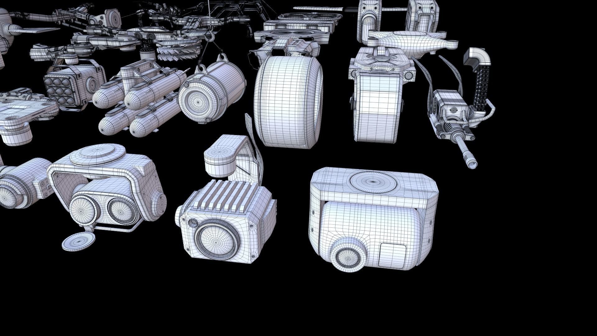 Drone Kitbash3d 3D model | CGTrader