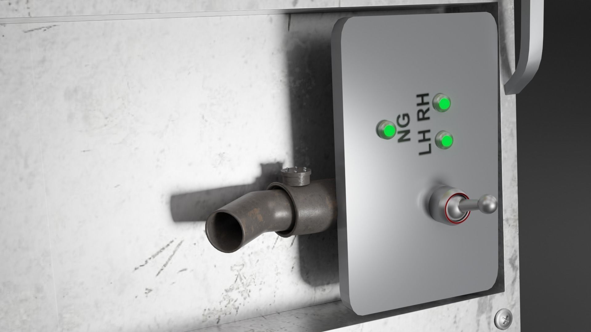 Industrial Valve Panel 3D model | CGTrader