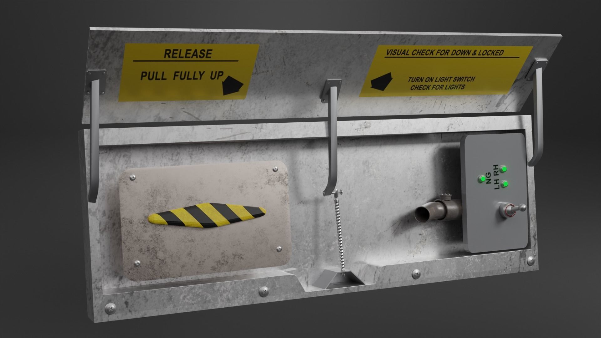 Industrial Valve Panel 3D model | CGTrader