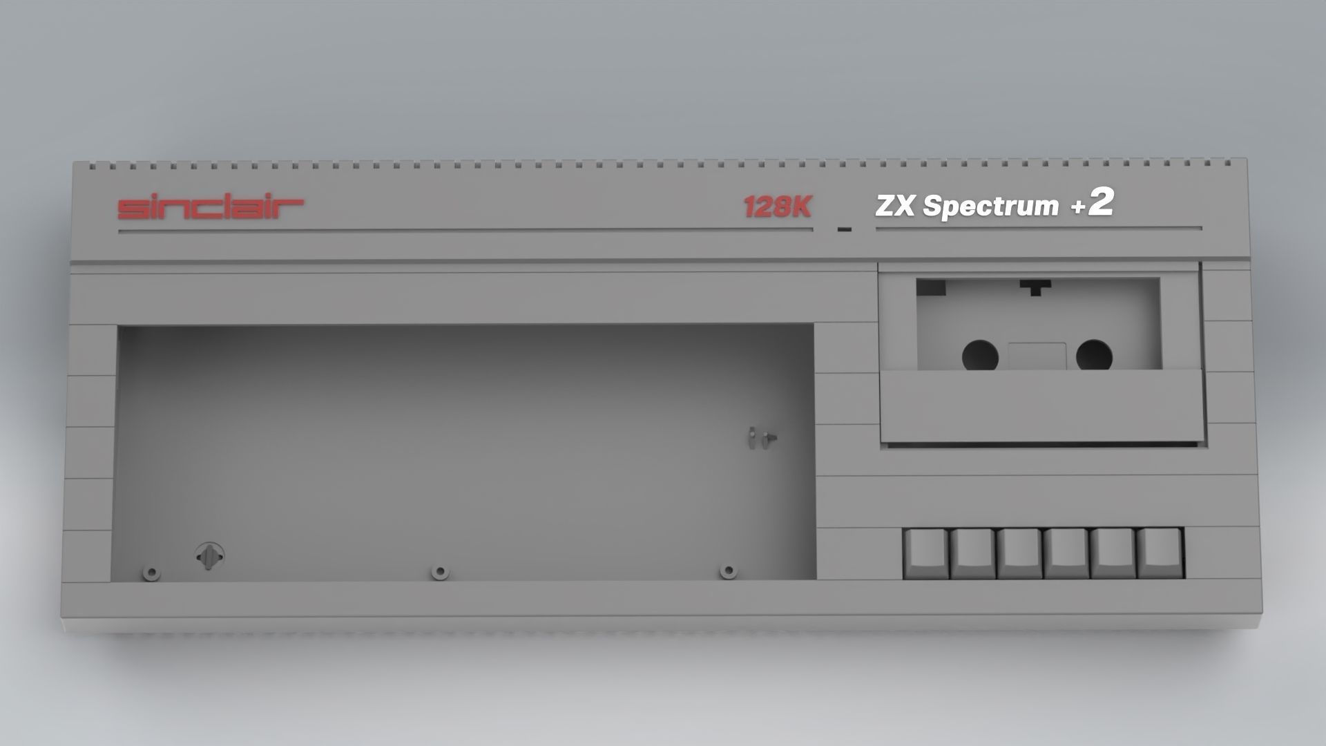 ZX Spectrum Plus 2 128K Case 3d print model 3D model 3D printable ...