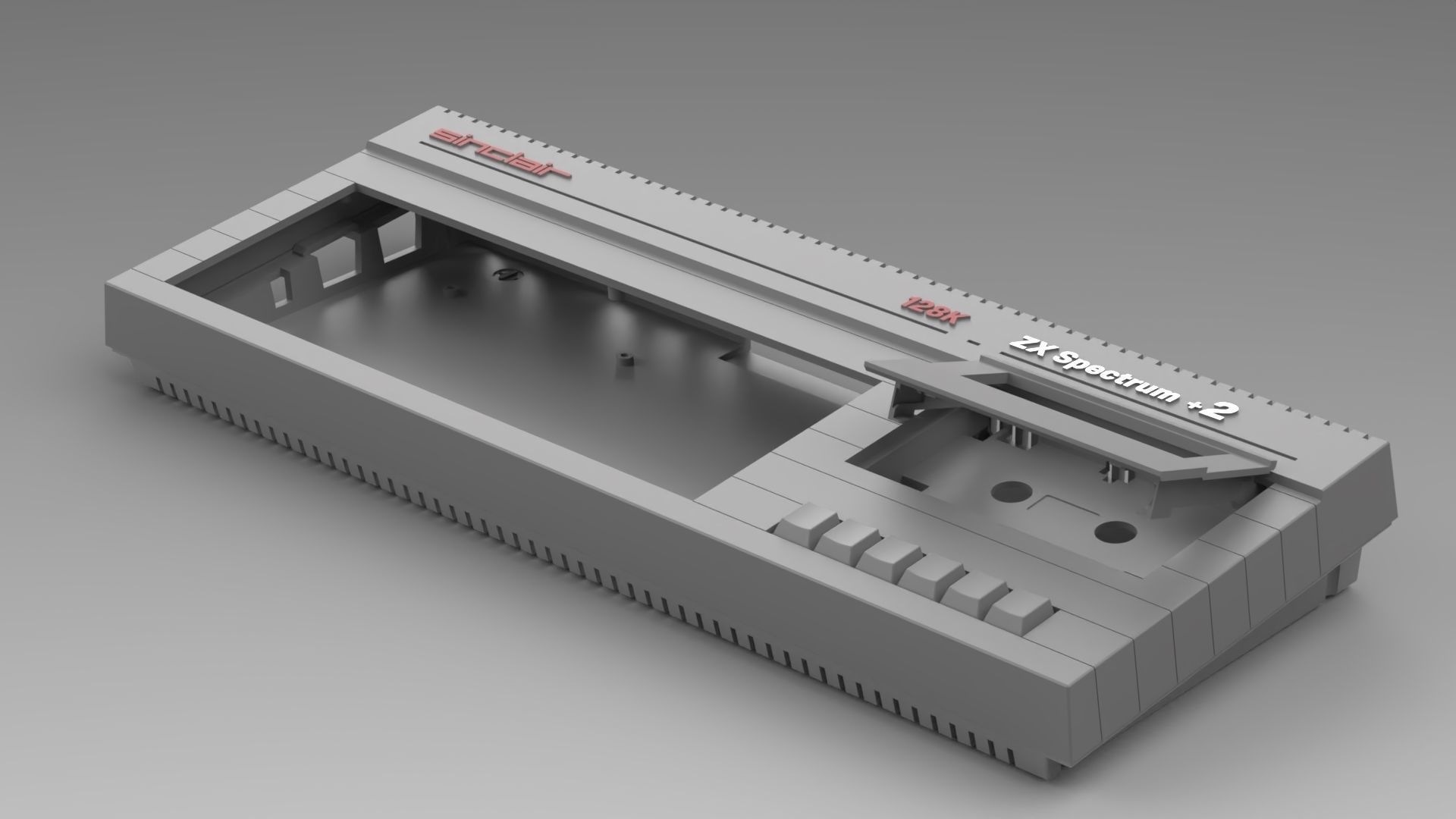 ZX Spectrum Plus 2 128K Case 3d print model 3D model 3D printable ...