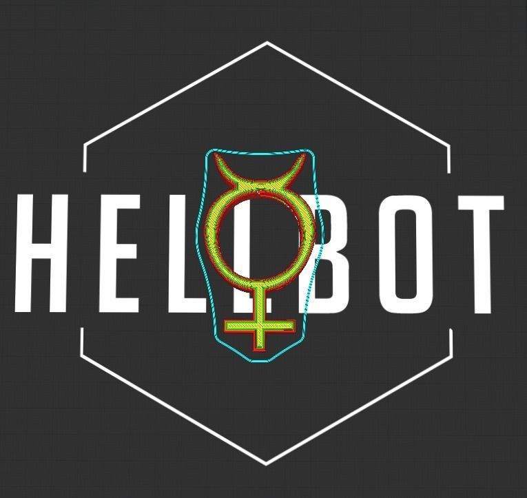 MERCURY ALCHEMICAL SYMBOL - SIMBOLO ALQUIMICO MERCURIO 3D model | CGTrader