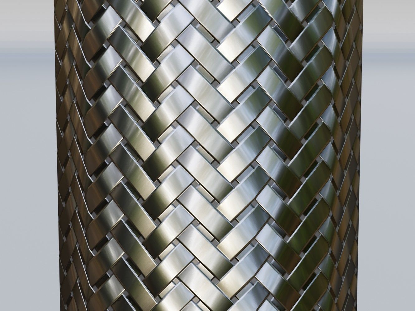 Texture Corrugated and braid metal hose sleeving textures VR / AR / low ...