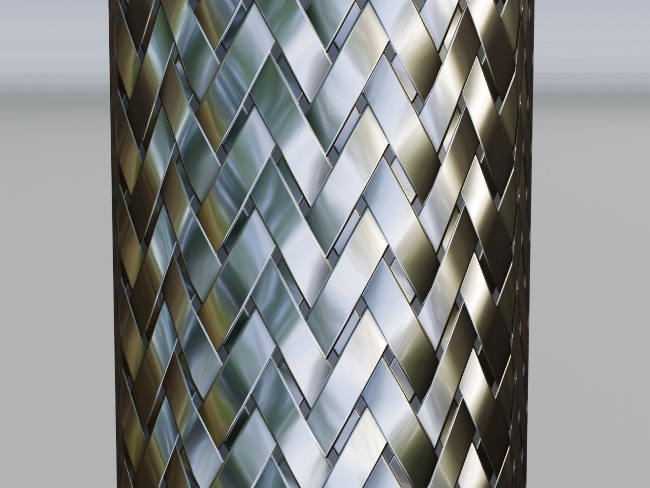 Texture Corrugated and braid metal hose sleeving textures VR / AR / low ...